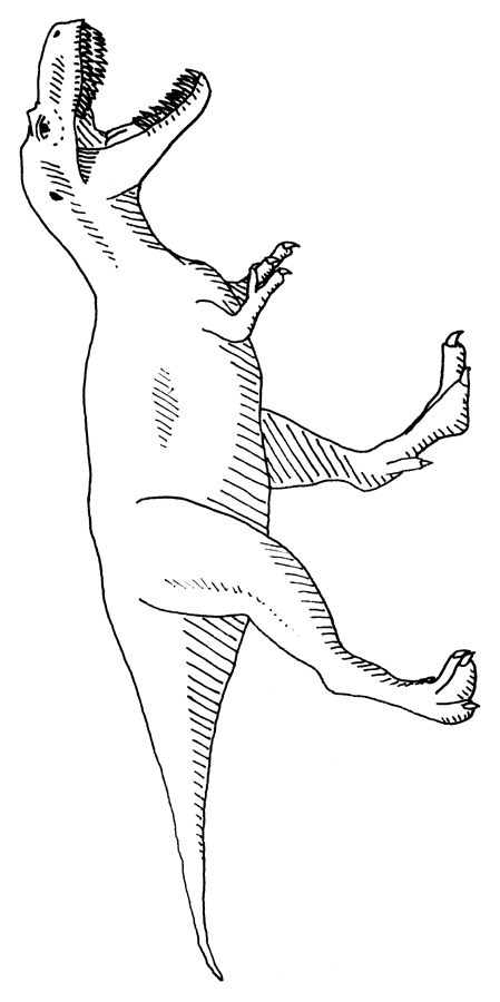 Albertosaurus Coloring Page Coloring Pages